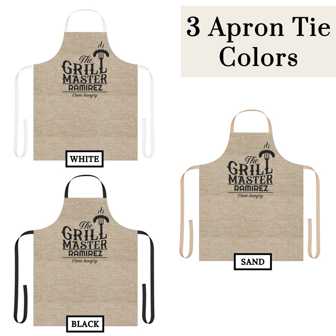 Personalized Apron Gift for Him Custom Apron Women Cooking Apron BBQ ...