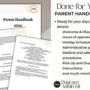 Daycare Forms Editable Template Kit Home Daycare Childcare Management ...