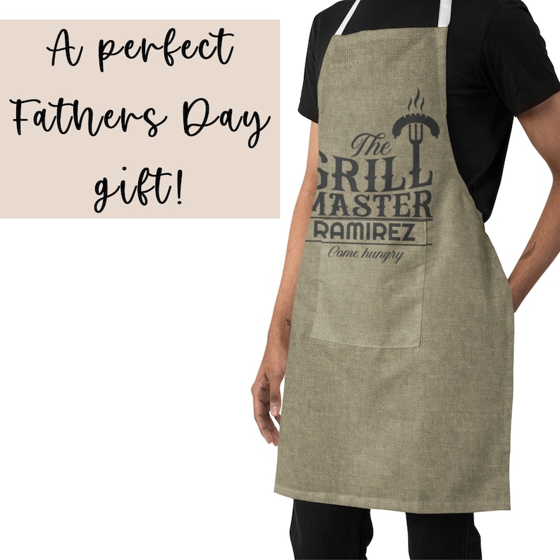 Personalized Apron Gift for Him Custom Apron Women Cooking Apron BBQ Men Fathers Day Gift Chefs ...