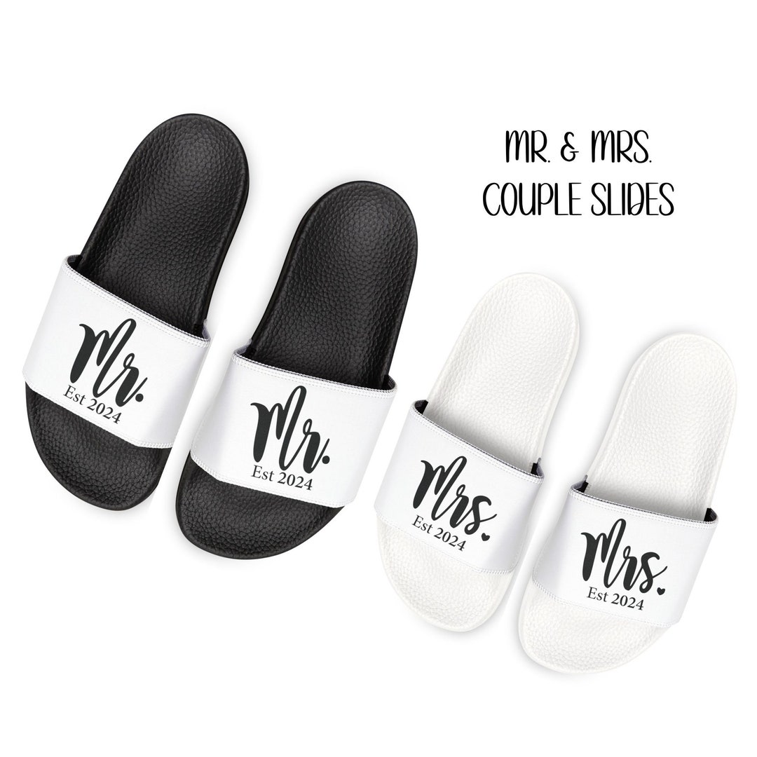 Custom Couple Sandals His Hers Gift Men Sandal Wedding Summer Sandals ...