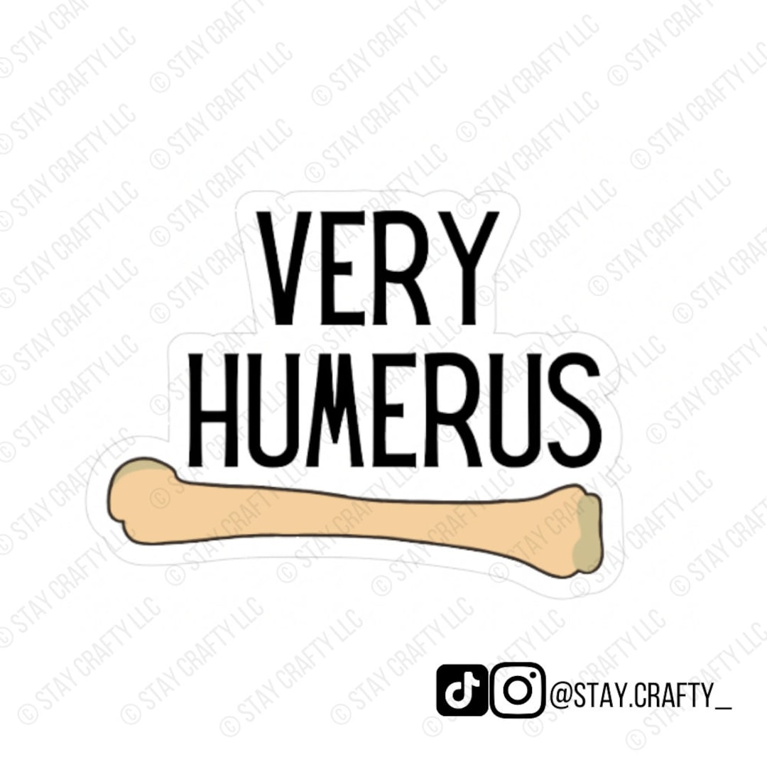 Very Humerus- Funny Anatomy Pun Sticker - Etsy