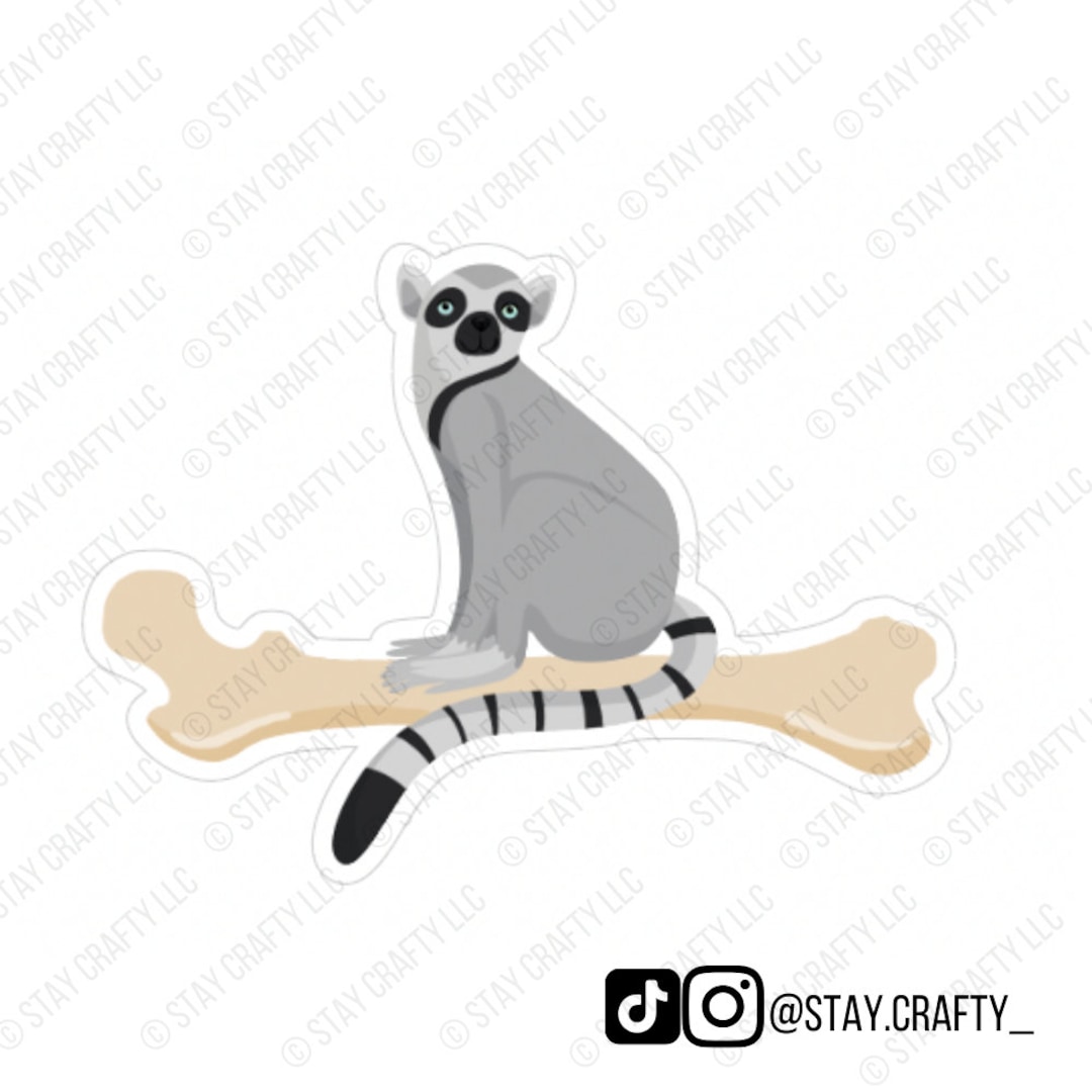 Lemur on a Femur- Funny Sticker With Anatomy Pun - Etsy