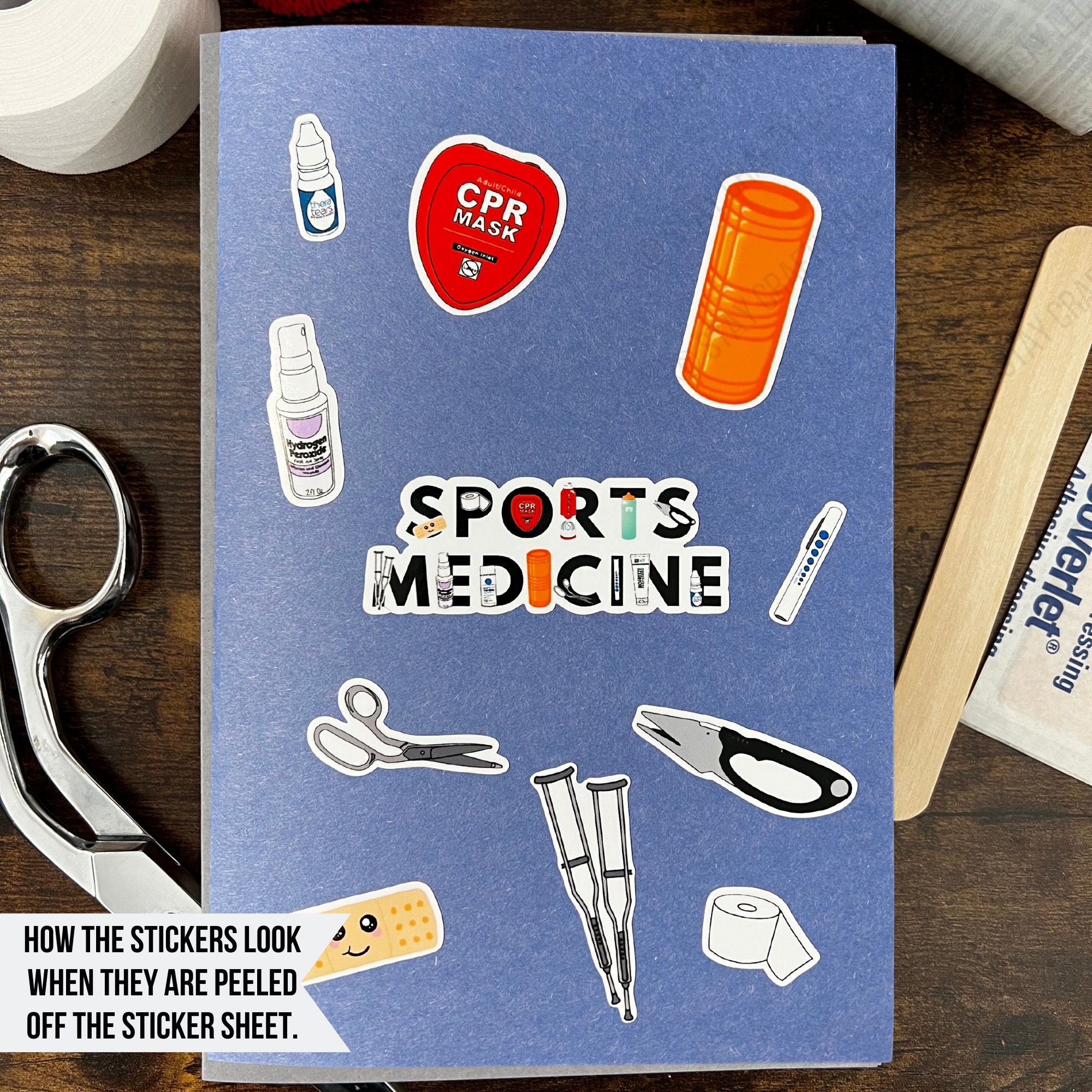 Sports Medicine Sticker Sheet - Etsy