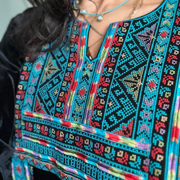 Velvet Palestinian Thobe Women - Etsy