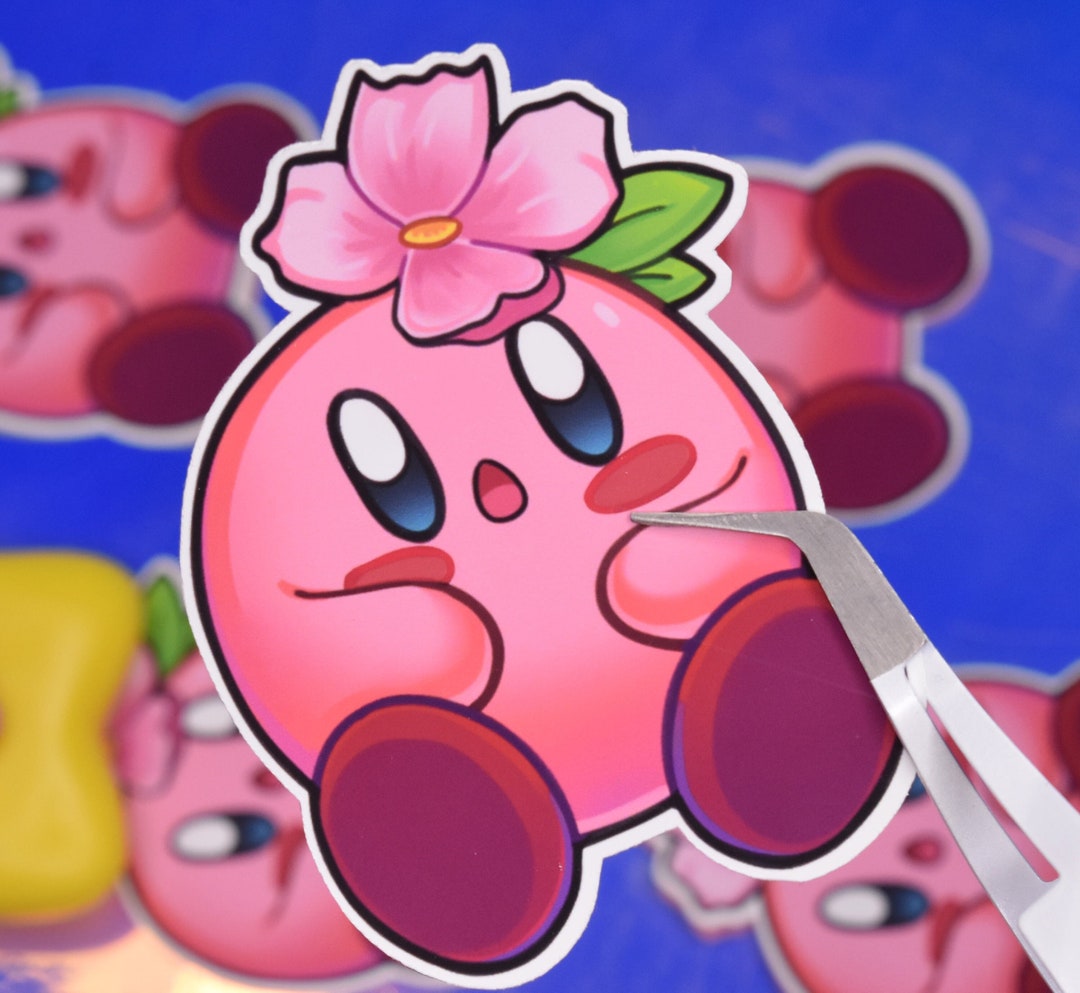 3" Matte Sakura Kirby Sticker | Fan Art | Kawaii | Vinyl Waterproof ...