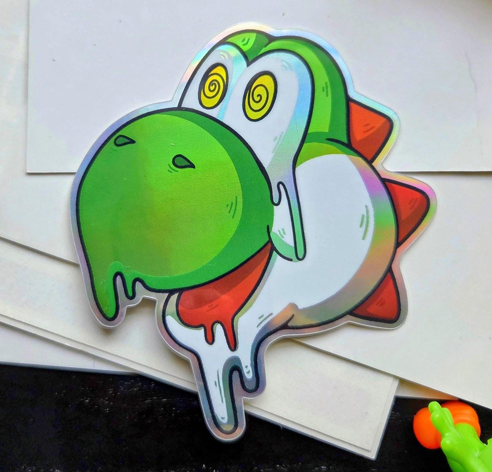 3" Melting Yoshi Sticker | Fan Art | Nintendo | Waterproof Sticker ...