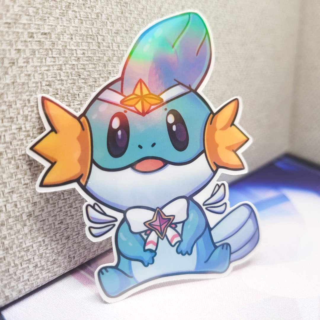 3 Holographic Star Guardian Mudkip Sticker Fan Art - Etsy