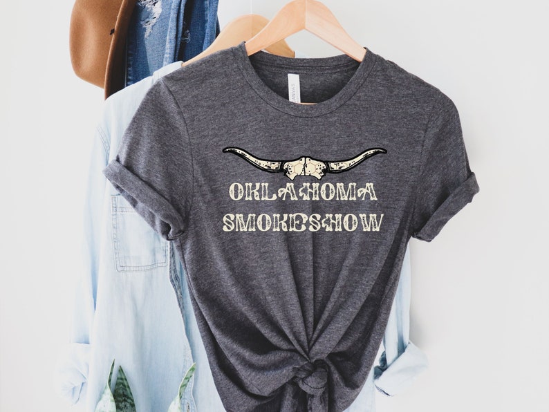 Oklahoma Smokeshow Graphic Tee Zach Bryan, Country Music Shirt, Western ...