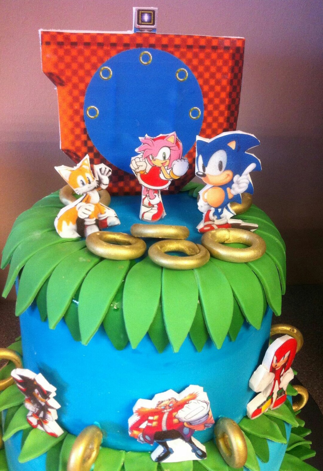 Edible Sonic Hedgehog Cake Topper Set - Etsy UK