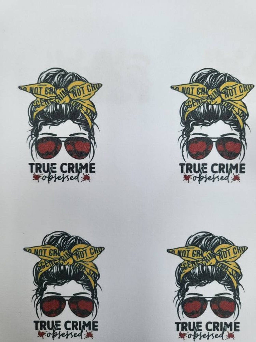 12 X 2inch Pre Cut Disc True Crime Obsessed Cake Toppers Wafer Paper ...