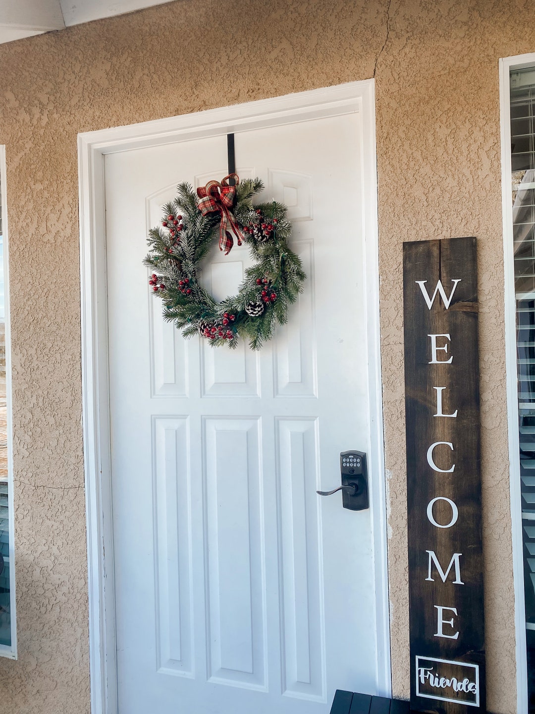 Front Door Sign, Welcome Sign, Custom Made, Personalized Outdoor, Wood ...