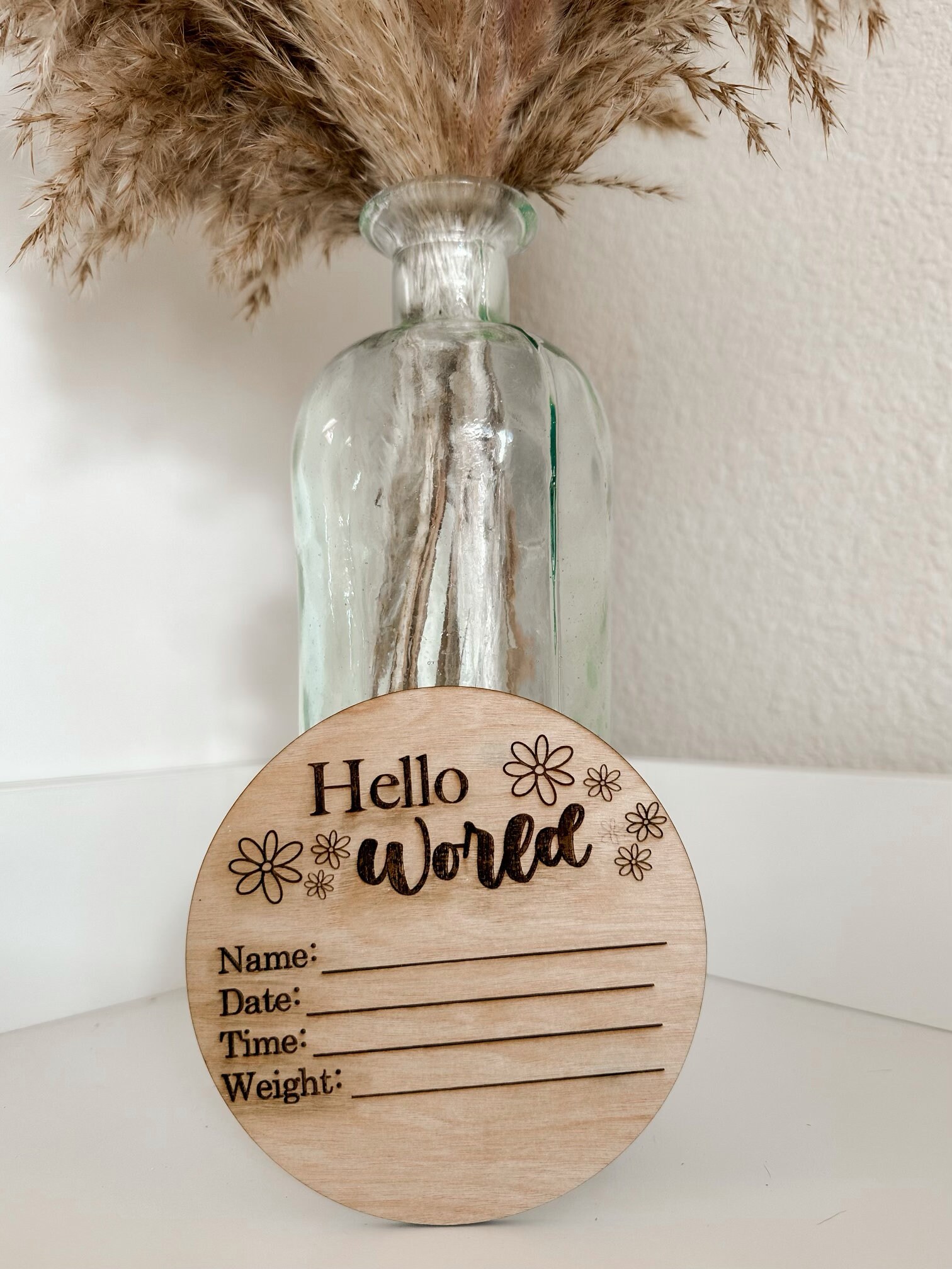 Baby Welcome Sign, Hospital Welcome, Baby Girl, Wood Baby Sign, Wood ...