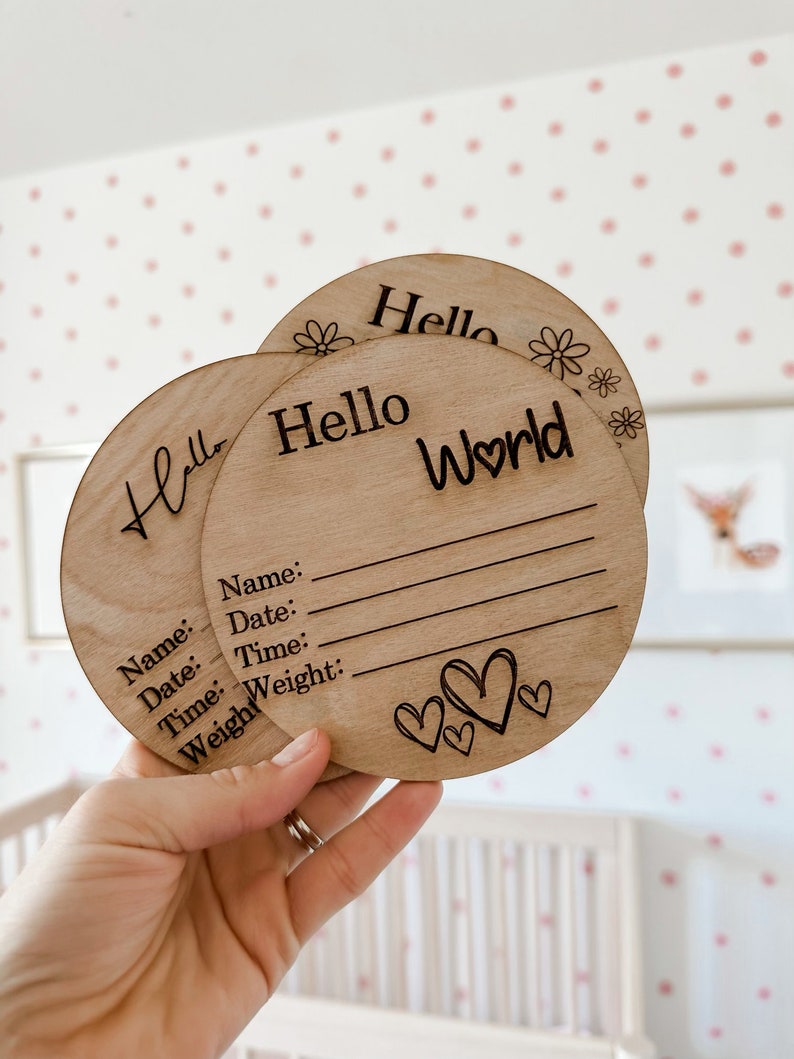 Baby Welcome Sign, Hospital Welcome, Baby Girl, Wood Baby Sign, Wood ...