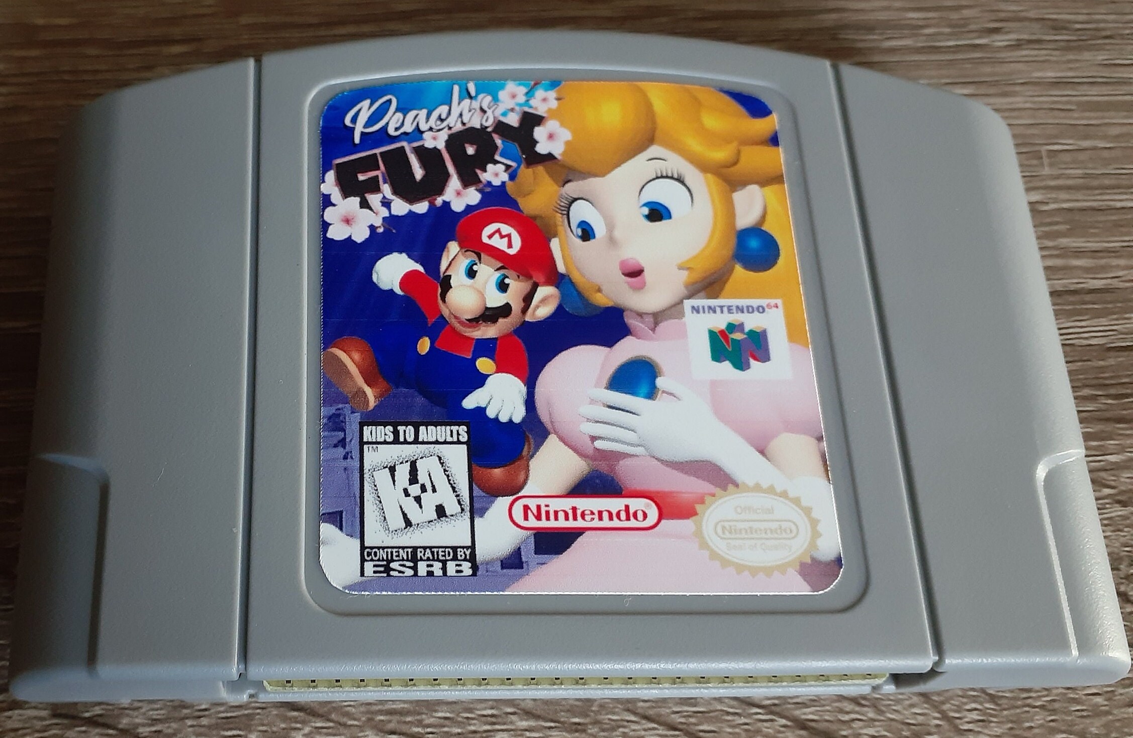 Peach's Fury Nintendo 64 Cartridge NTSC-U USA N64 Super Mario 64 ROM ...