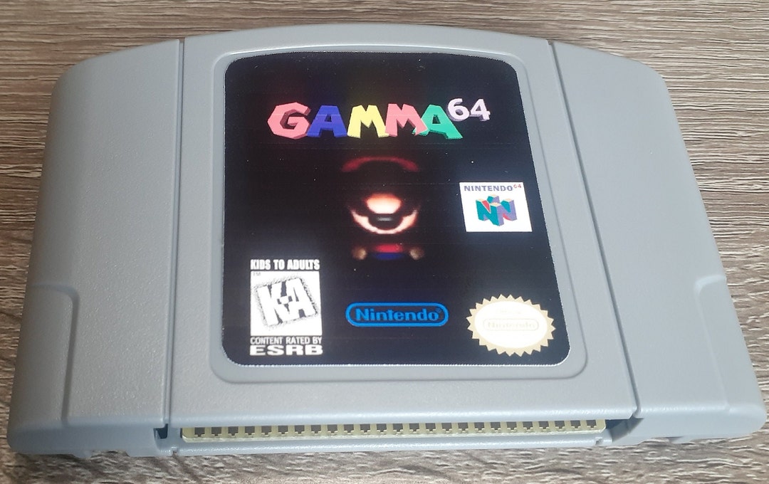 Gamma 64 Nintendo 64 Cartridge NTSC-U USA N64 Super Mario 64 ROM Hack ...