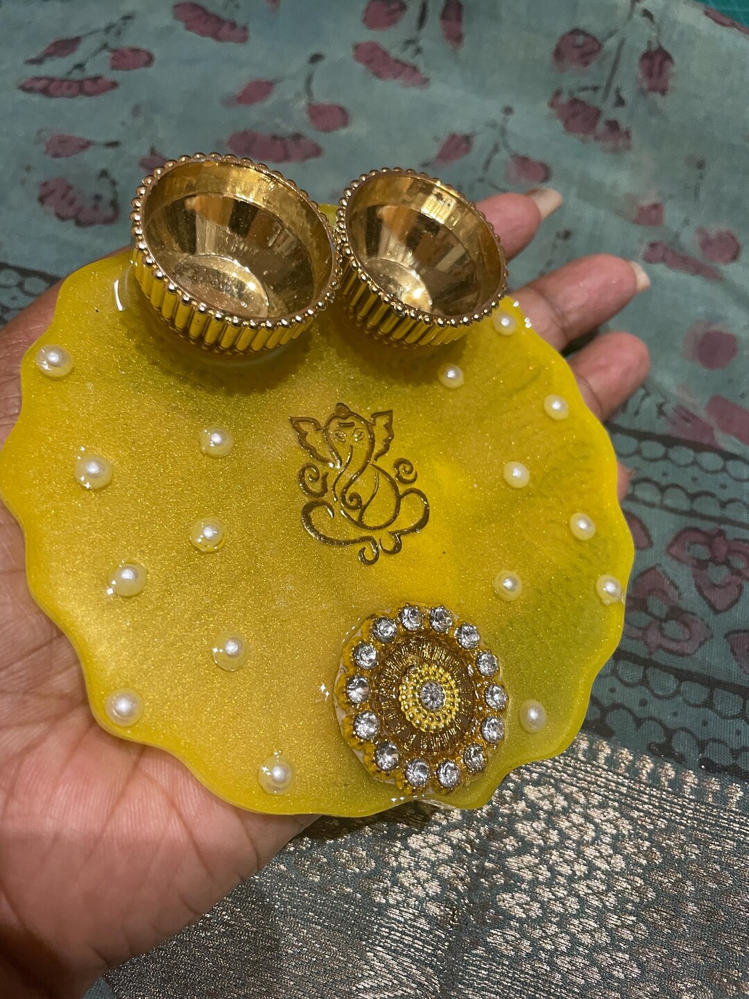 Desi Return Gift Decorative Small Tray With Diya Holder, Variety Colors - Etsy