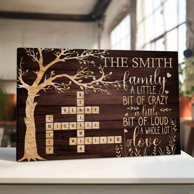 Canvas Scrabble - Etsy