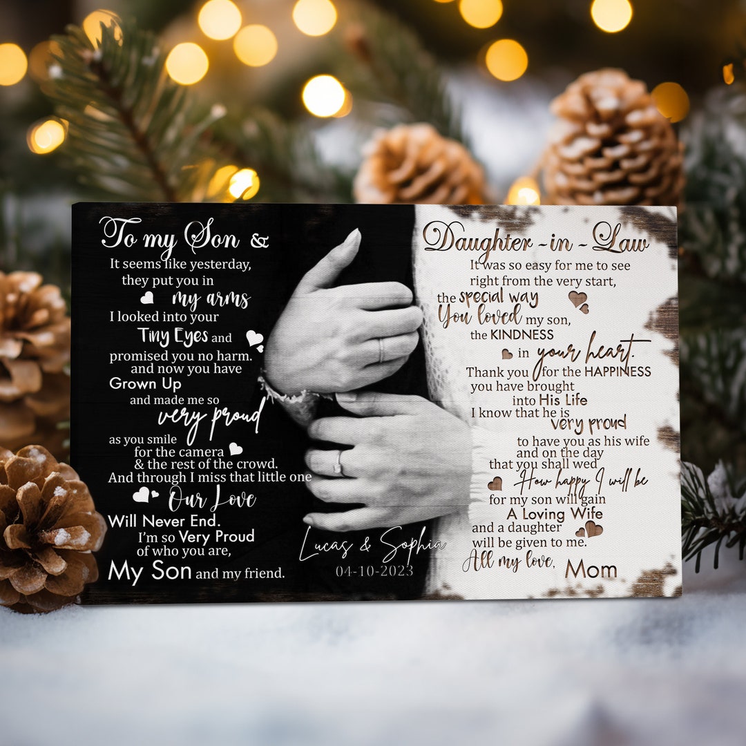 Personalized Son Wedding Gift From Mother - Wedding Gift for Son and ...