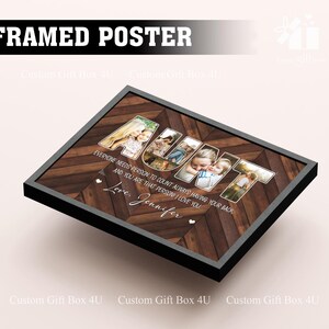 Custom Aunt Photo Collage Canvas – Personalized Mother's Day Gift for ...