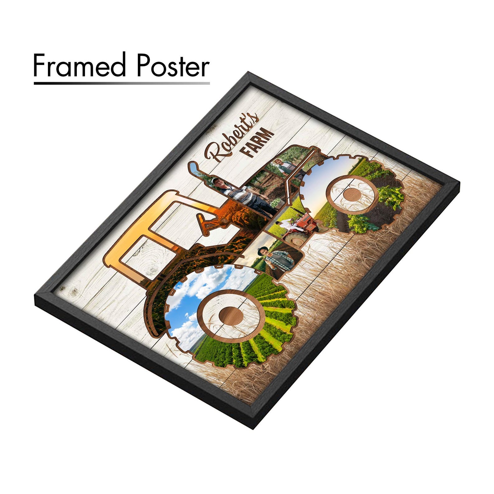 Custom Tractor Photo Collage: Rustic Farmhouse Family Sign - Etsy