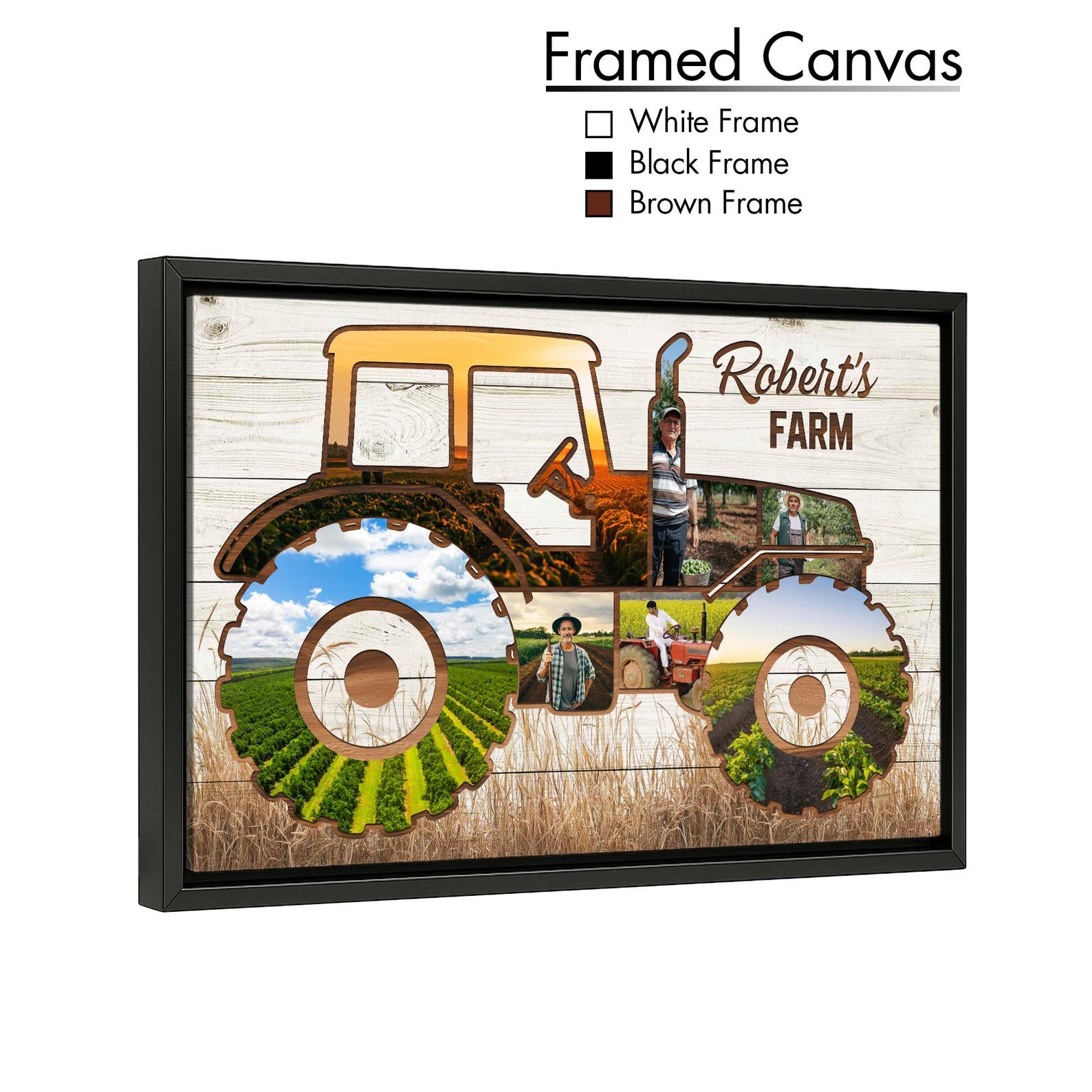 Custom Tractor Photo Collage: Rustic Farmhouse Family Sign - Etsy