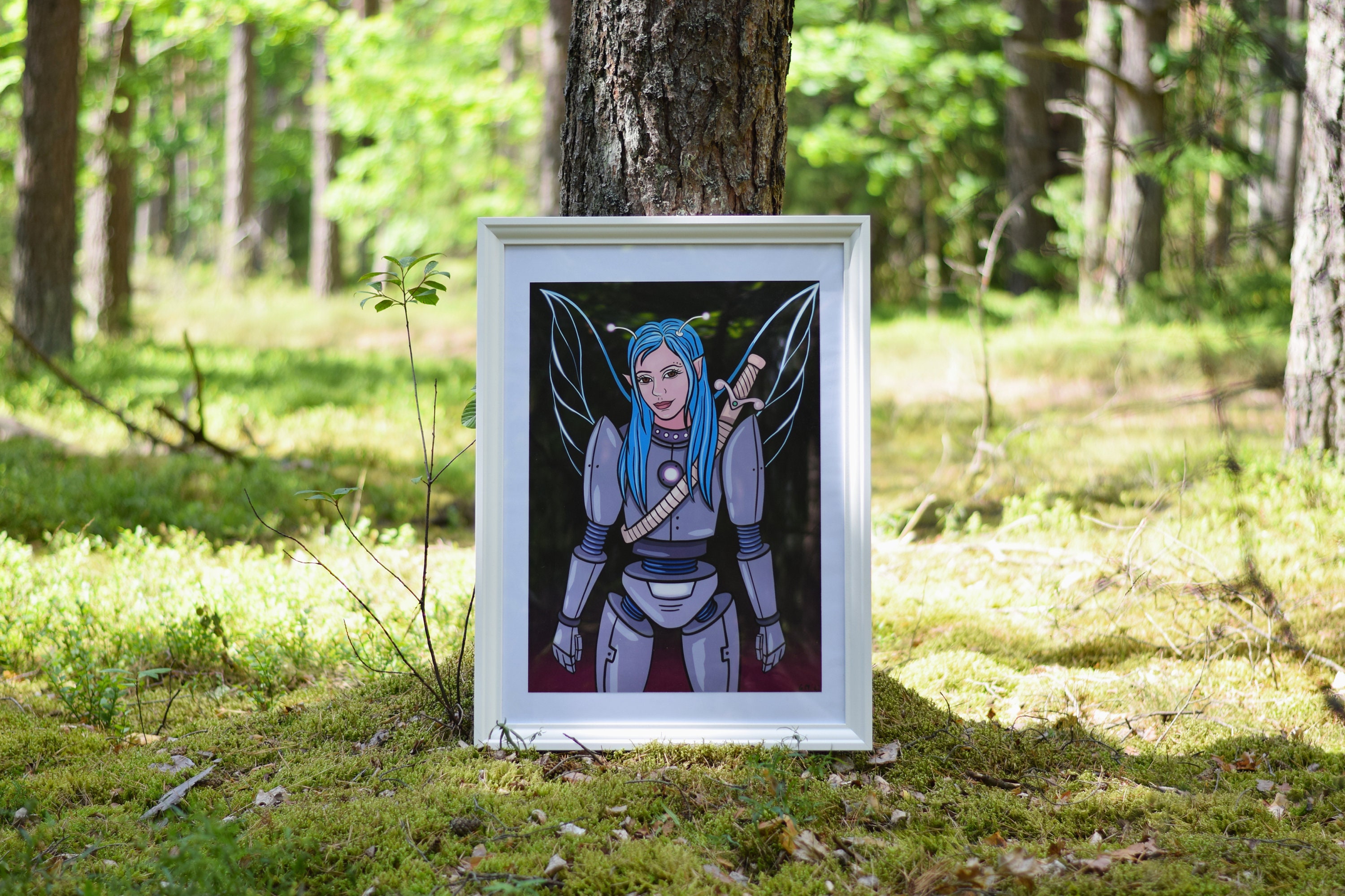 DIGITAL Sci-fi Print | Robot Poster, Elf Robot Print, Printable ...