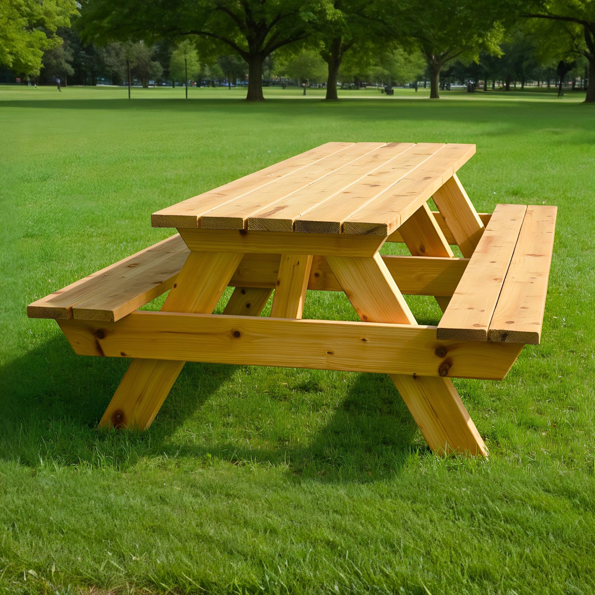 8ft Picnic Table DIY Woodworking Plans (PDF) - Etsy