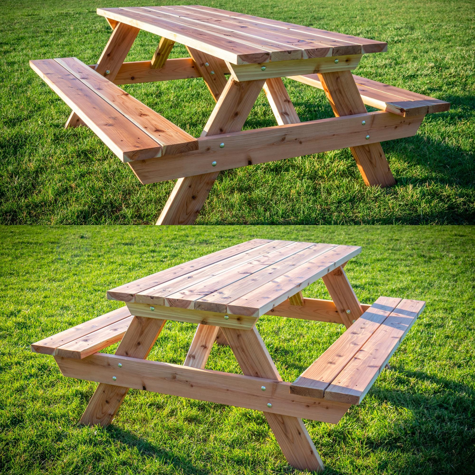 Picnic Table Plans - Step-by-step Instructions - DIY Woodworking Plans ...