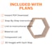 Hexagon Shelf Plans - Step-by-step Instructions (PDF) - Etsy