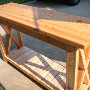 Console Table Plans - Step-by-step Instructions (PDF) - Etsy