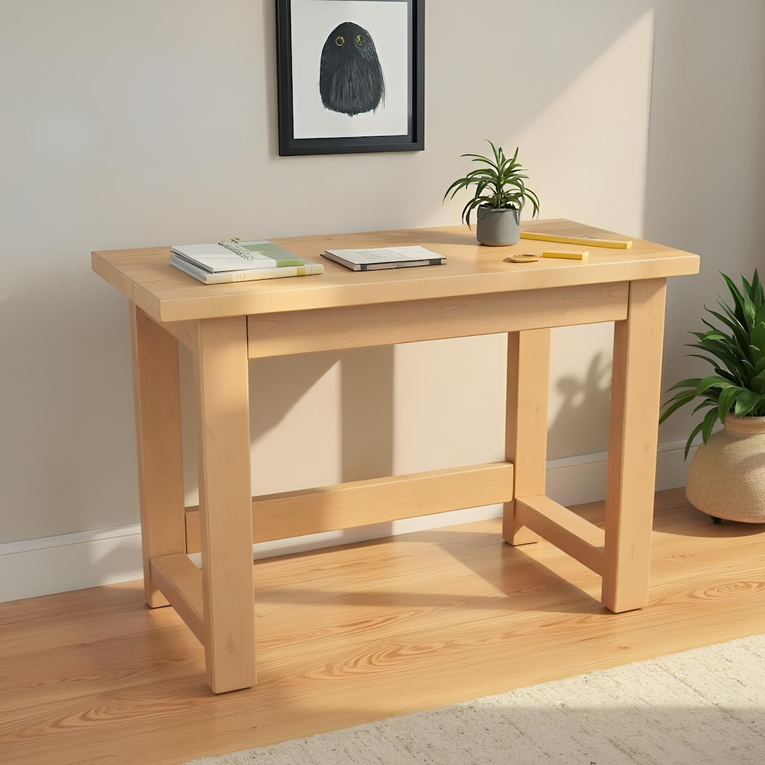 2x4 Desk Plans - Step-by-step Instructions (PDF) - Etsy