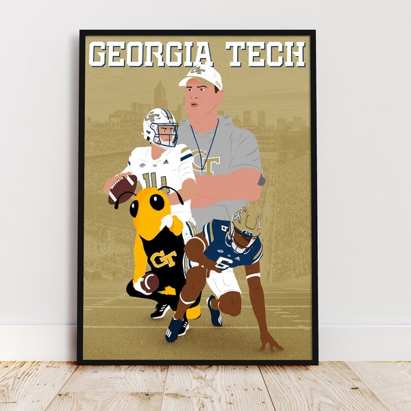 Georgia Tech Art - Etsy