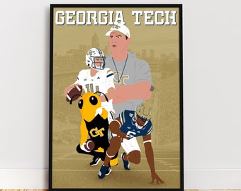 Georgia Tech Football Bobby Dodd Stadium Poster Print - Etsy
