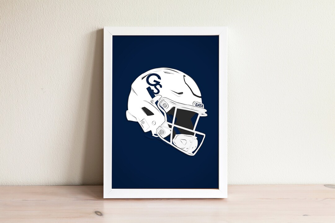 Georgia Southern Football Helmet Print - Etsy