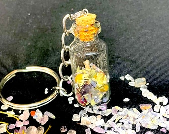 Spell Jar Keychain Spell Jar Protection Good Luck Money Witchy Gift ...