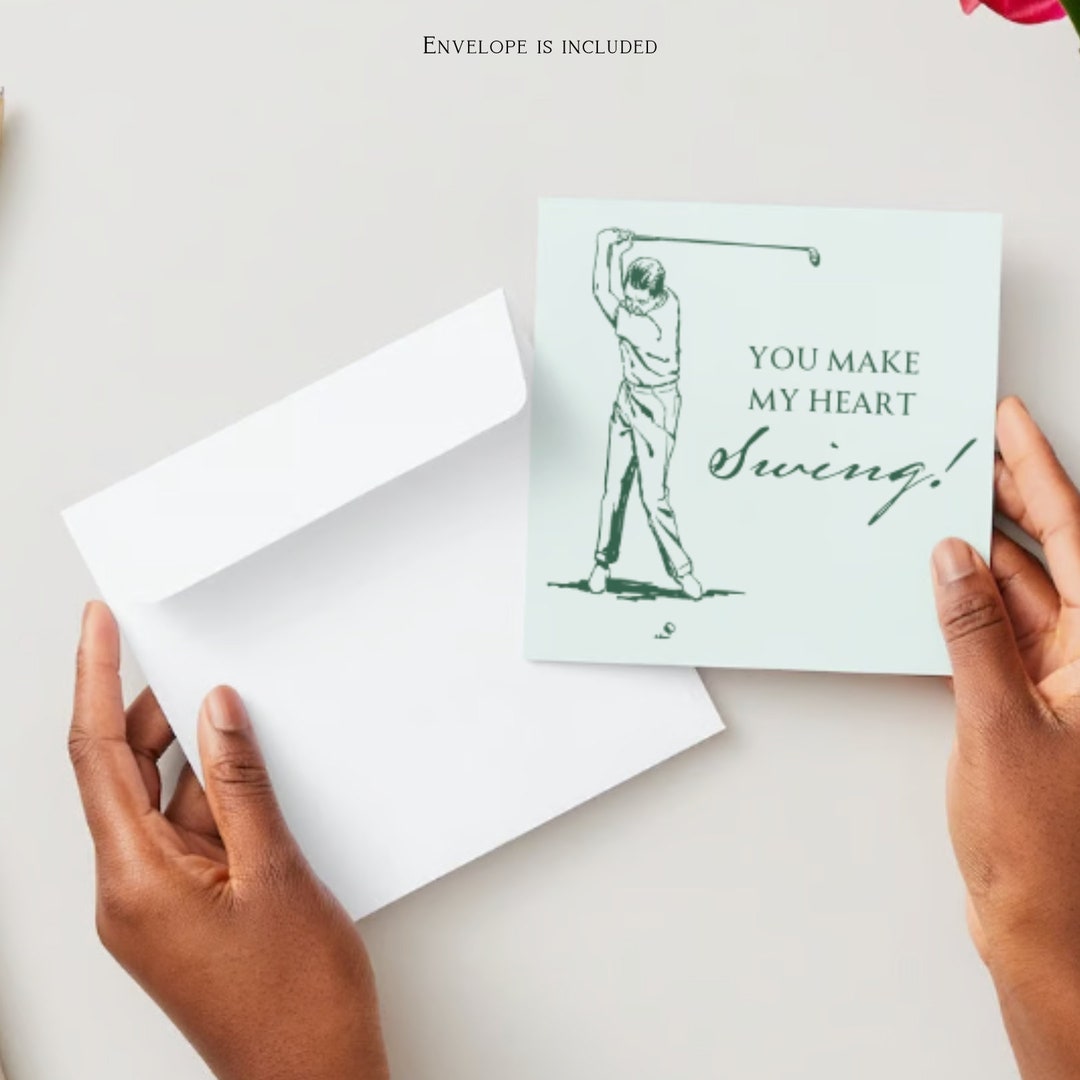 You Make My Heart Swing Greeting Card - Etsy