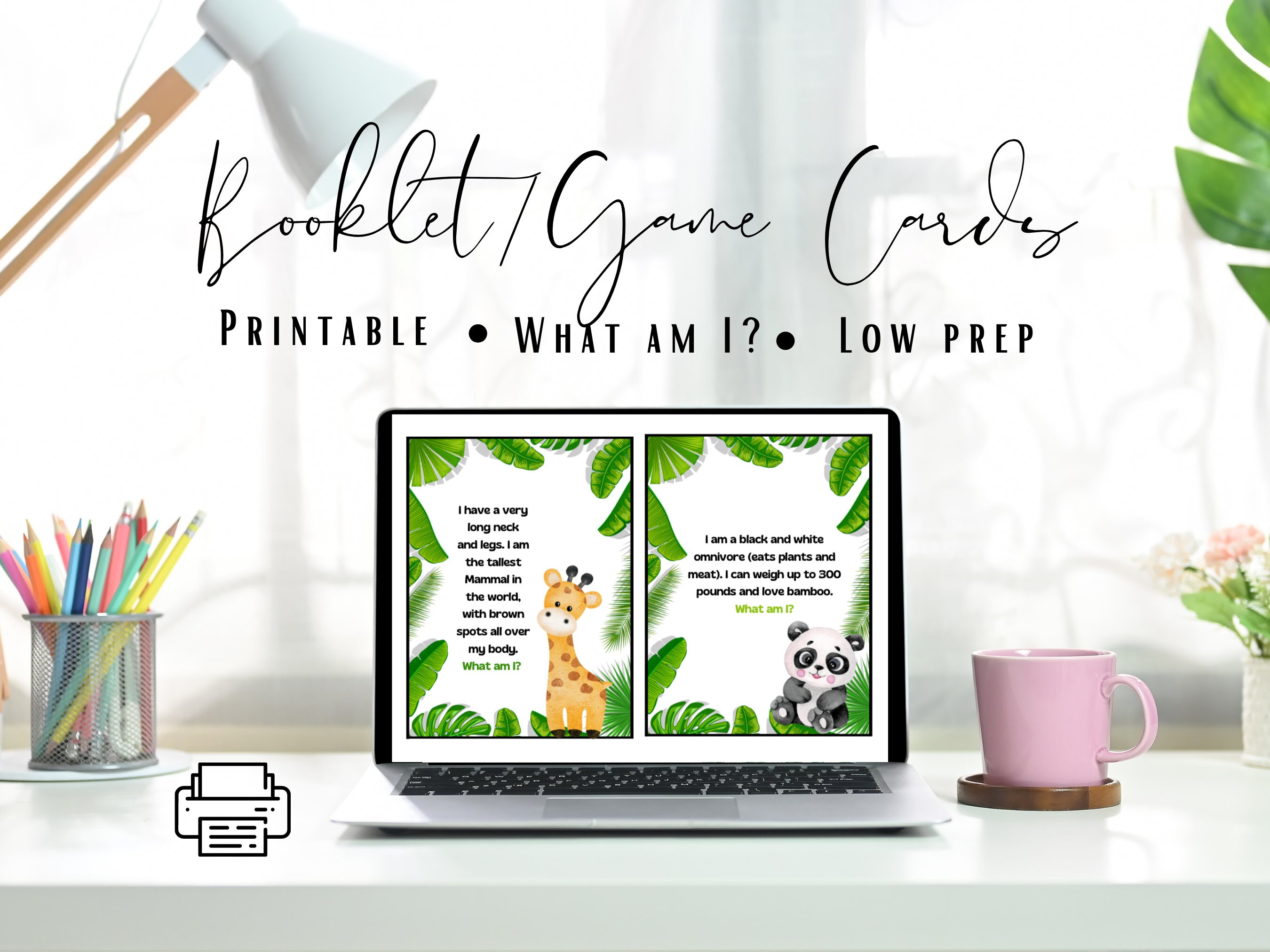 Printable Zoo Animal Booklet | Digital Download | Fun Animal Game | 20 ...