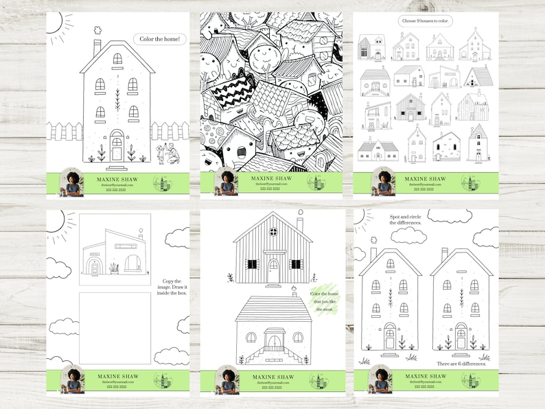 40 Kids Open House Worksheets | Realtor Canva Template | Real Estate ...