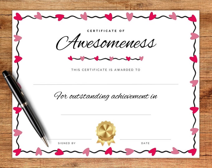 Best Dad Certificate of Appreciation Template Printable, Best Father ...