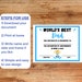 Best Dad Certificate of Appreciation Template Printable, Best Father ...
