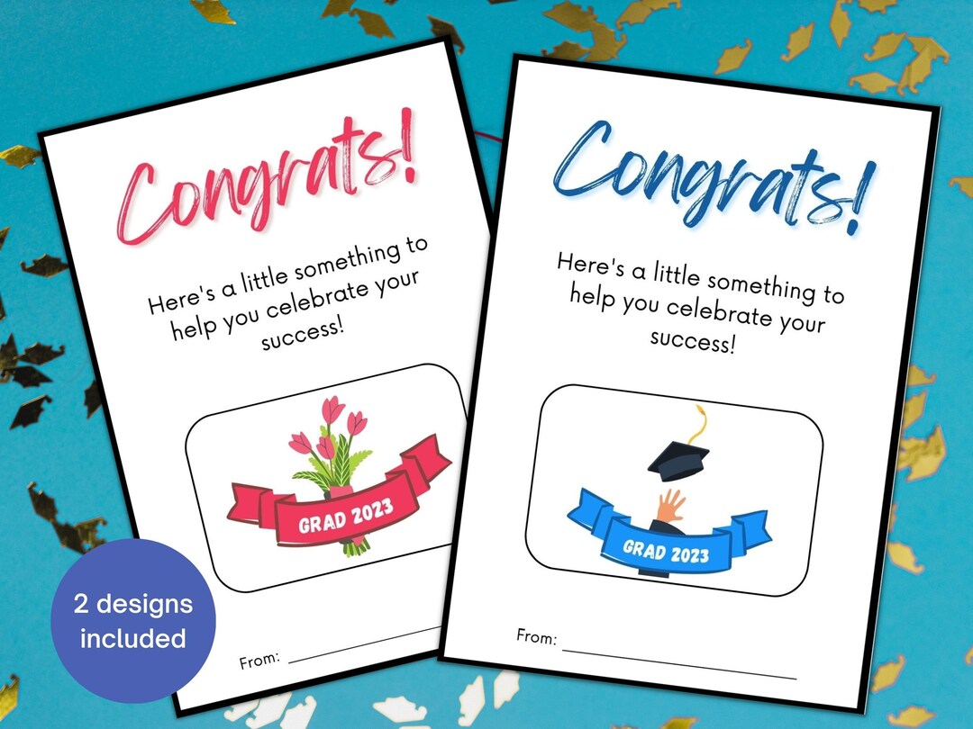 2023 Graduation Gift Card Holder for Him, Congrats Grad Money Card ...