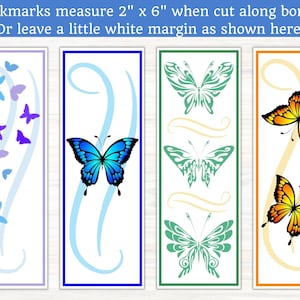 Monarch Butterfly Bookmark Printable, Pretty Butterfly Bookmarks ...