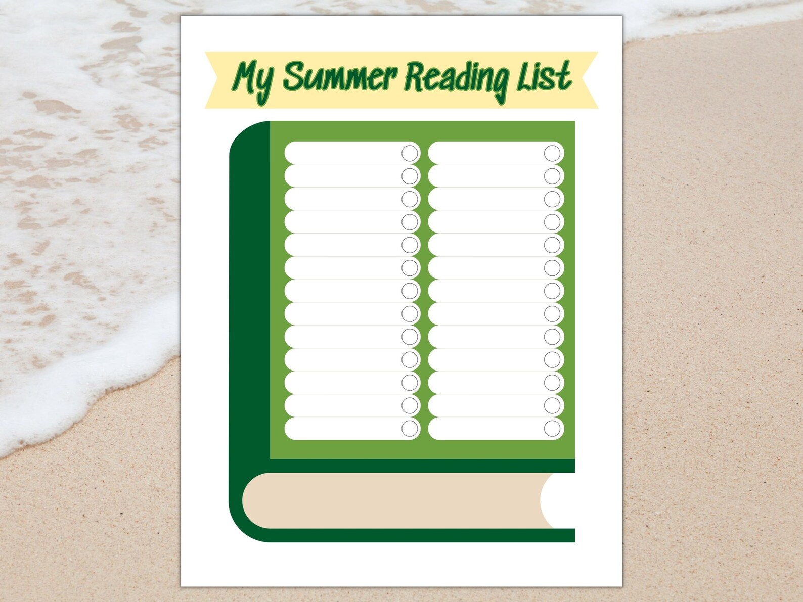 Summer Reading Tracker Printable, Reading Journal Planner Page , My ...