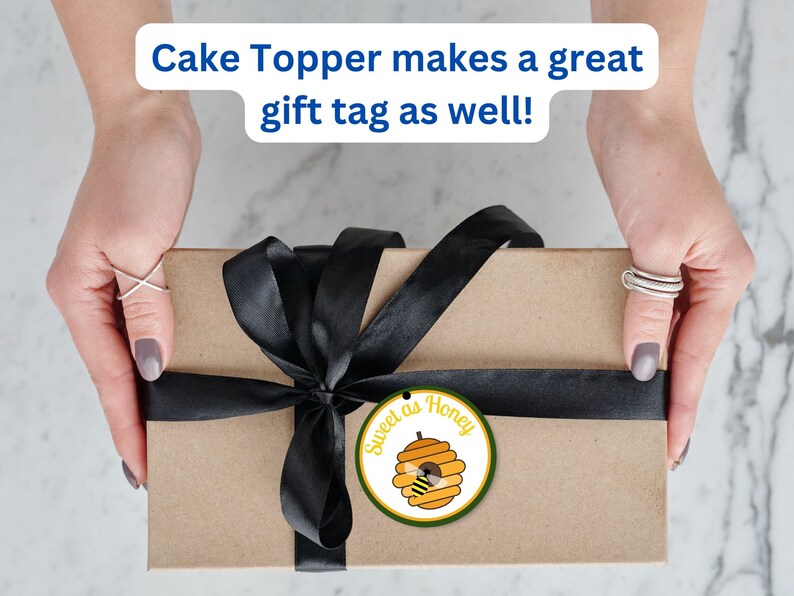 First Bee Day Cake Topper, Cupcake Toppers and Gift Tags, 1st Bee Day ...