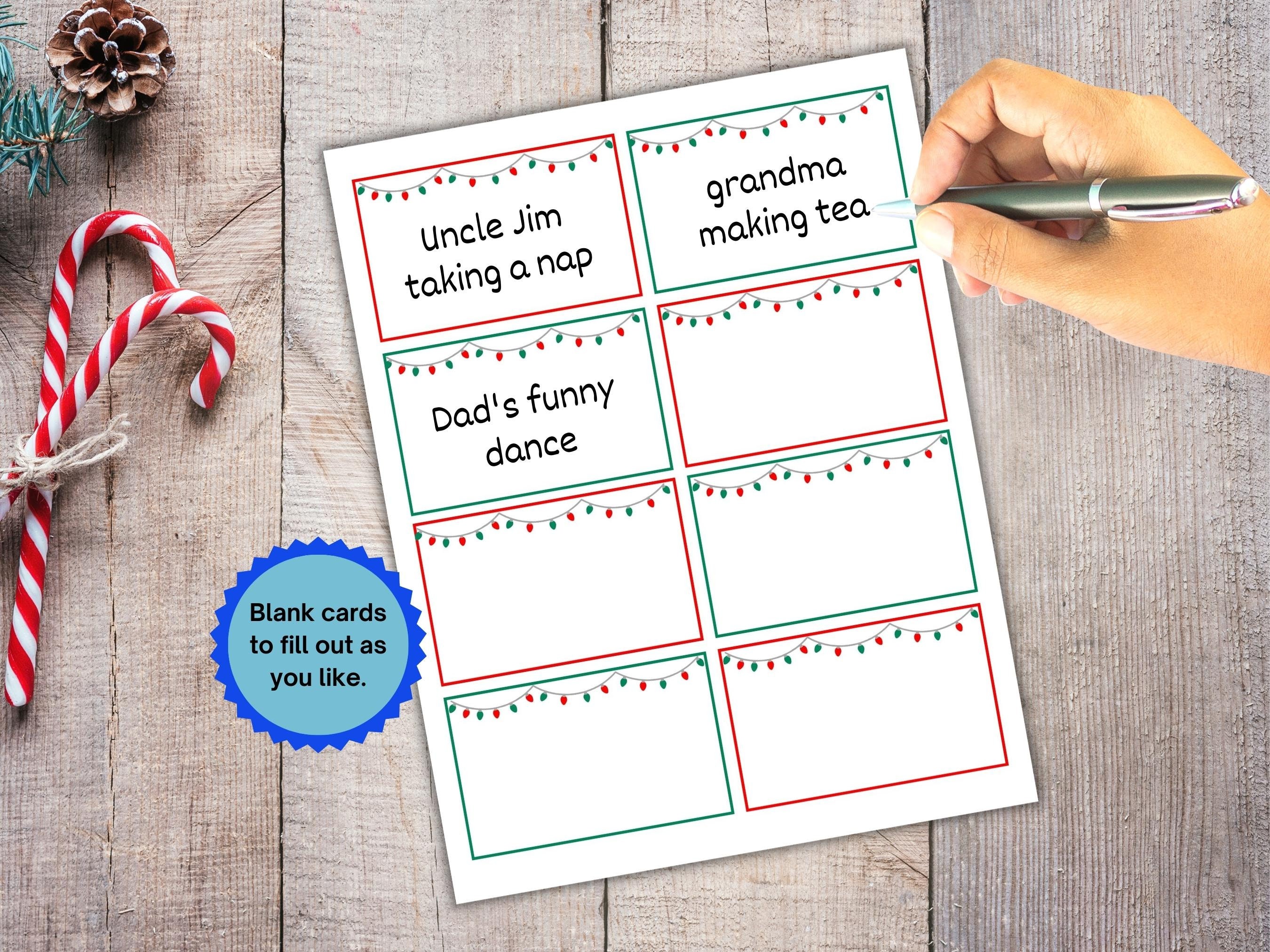 Christmas Charades, Holiday Charades Printable, Christmas Word Games ...