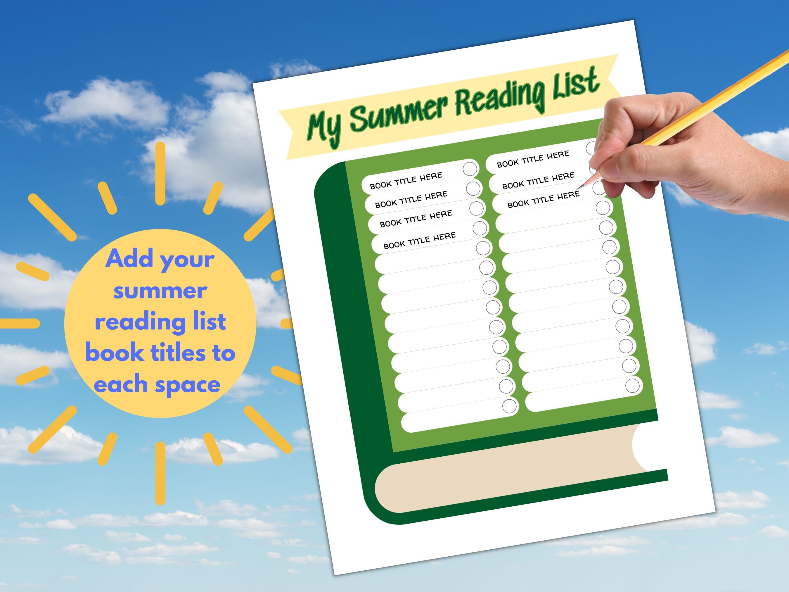 Summer Reading Tracker Printable, Reading Journal Planner Page , My ...