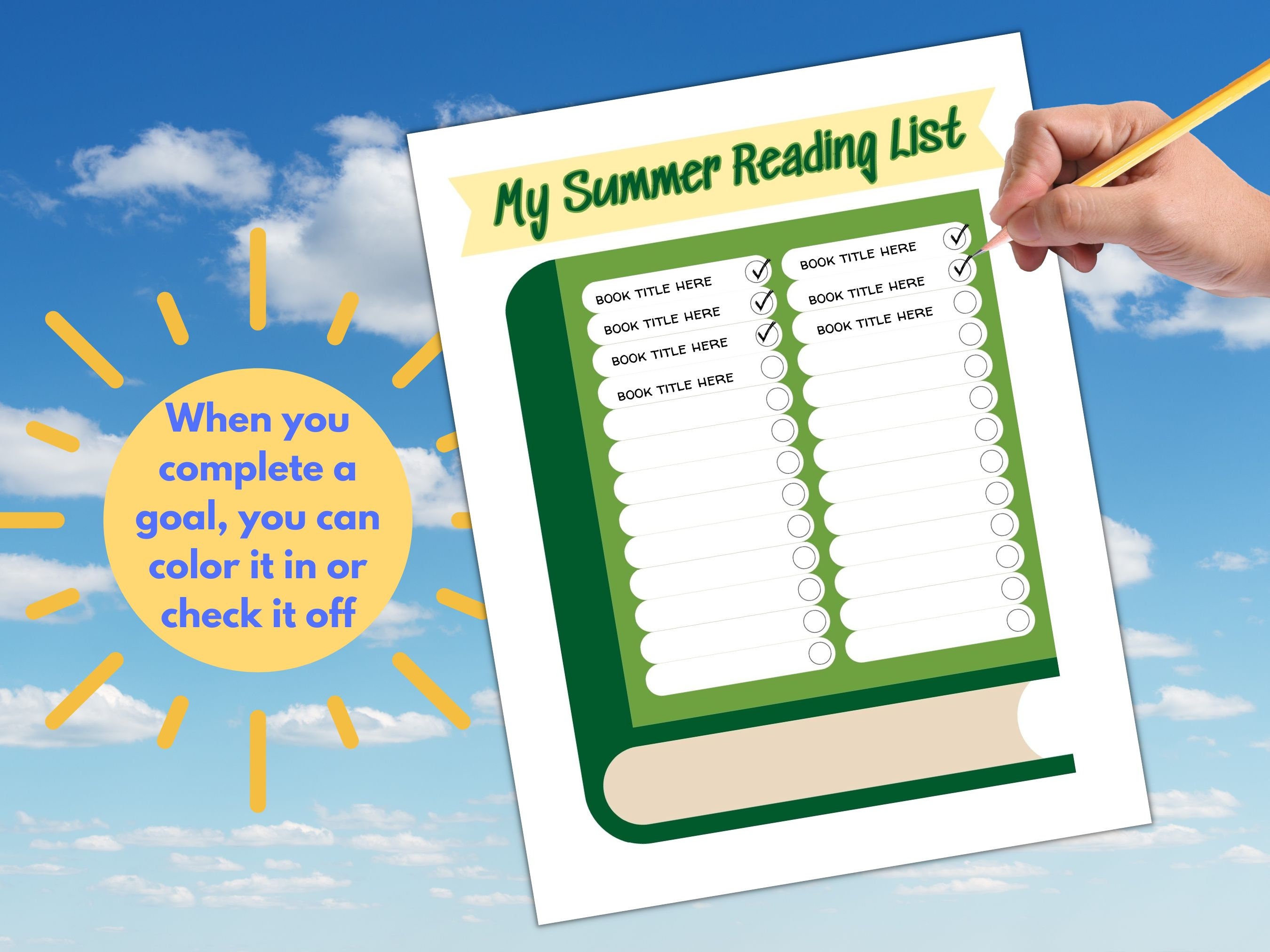 Summer Reading Tracker Printable, Reading Journal Planner Page , My ...