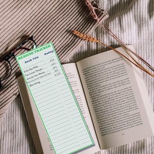 Reading Log Bookmark Set, Reading Tracker Bookmarks, 100 Book Challenge ...
