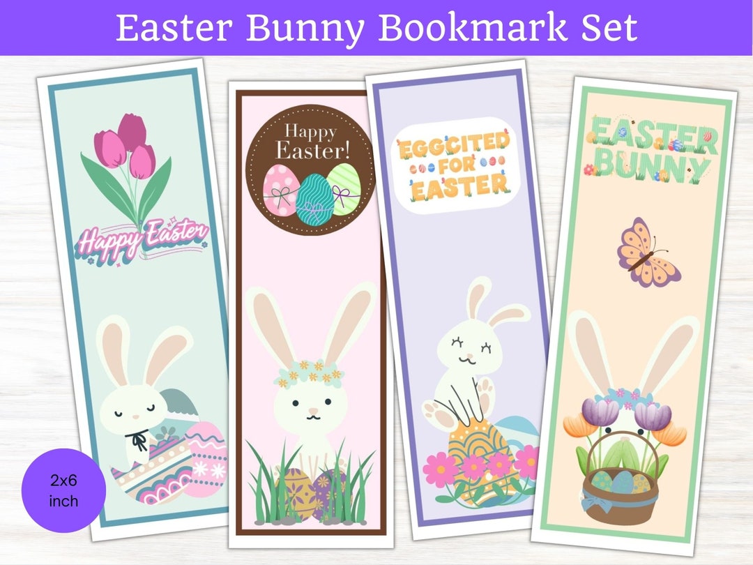 Printable Easter Bookmark, Easter Basket Stuffers or Class Gifts ...