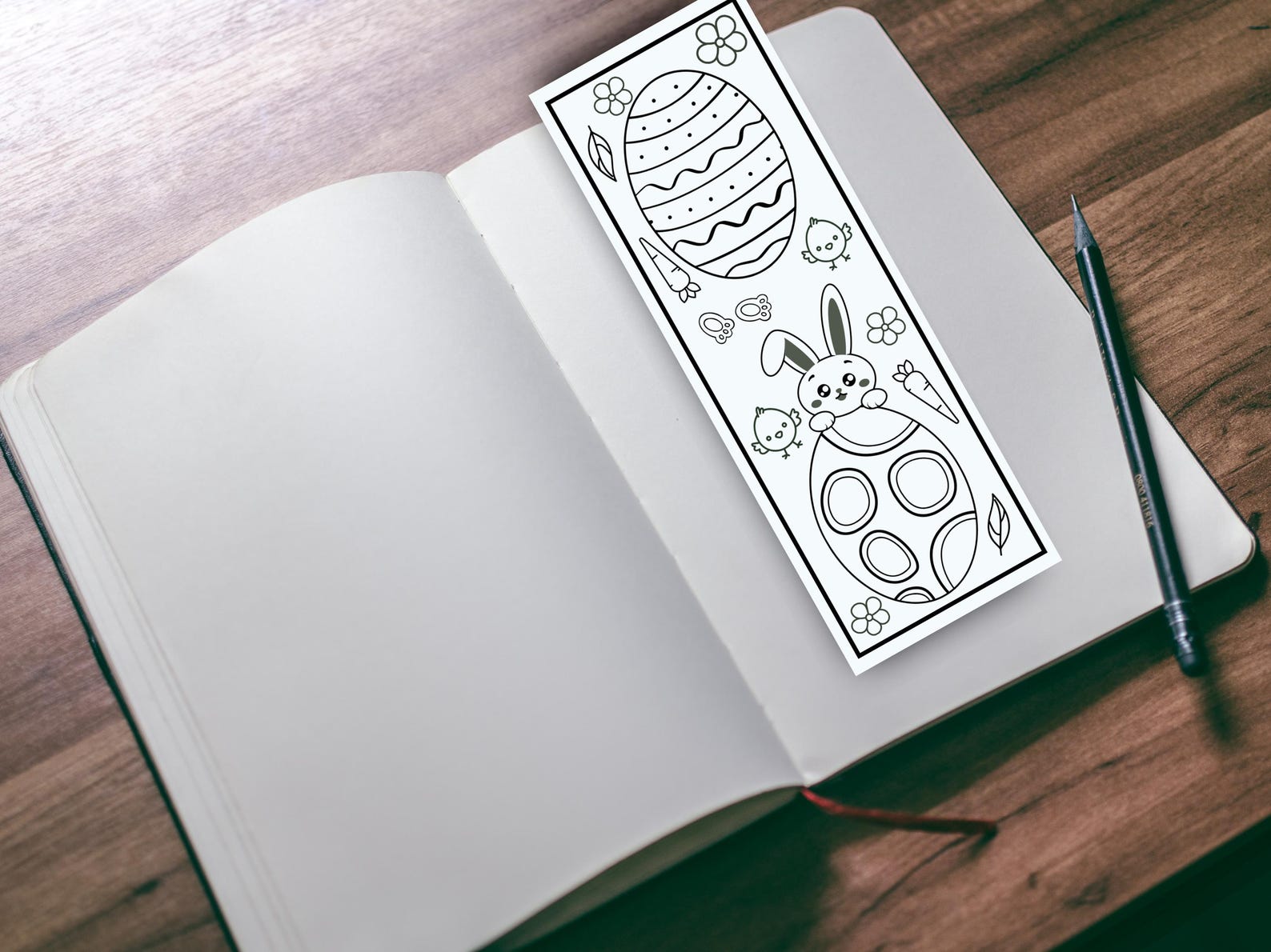 Printable Easter Egg Coloring Bookmarks for Kids (PDF) - Etsy